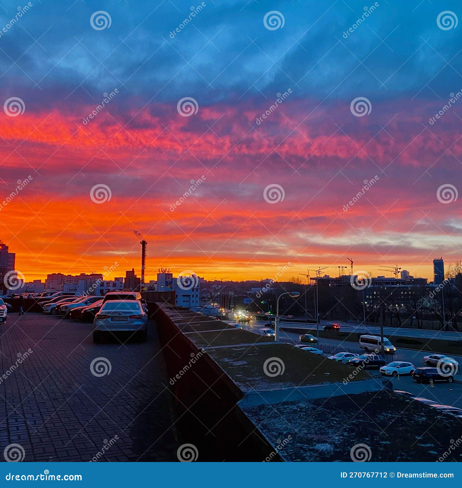 Sunset editorial photography. Image of kyiv, kiev, sunset - 270767712