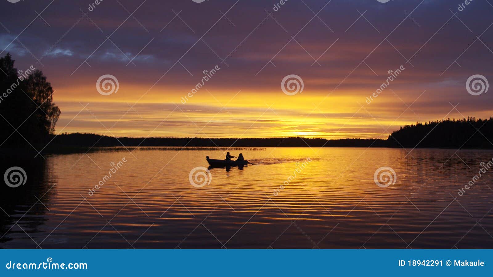 Sunset at lake stock image. Image of scene, park, national - 18942291
