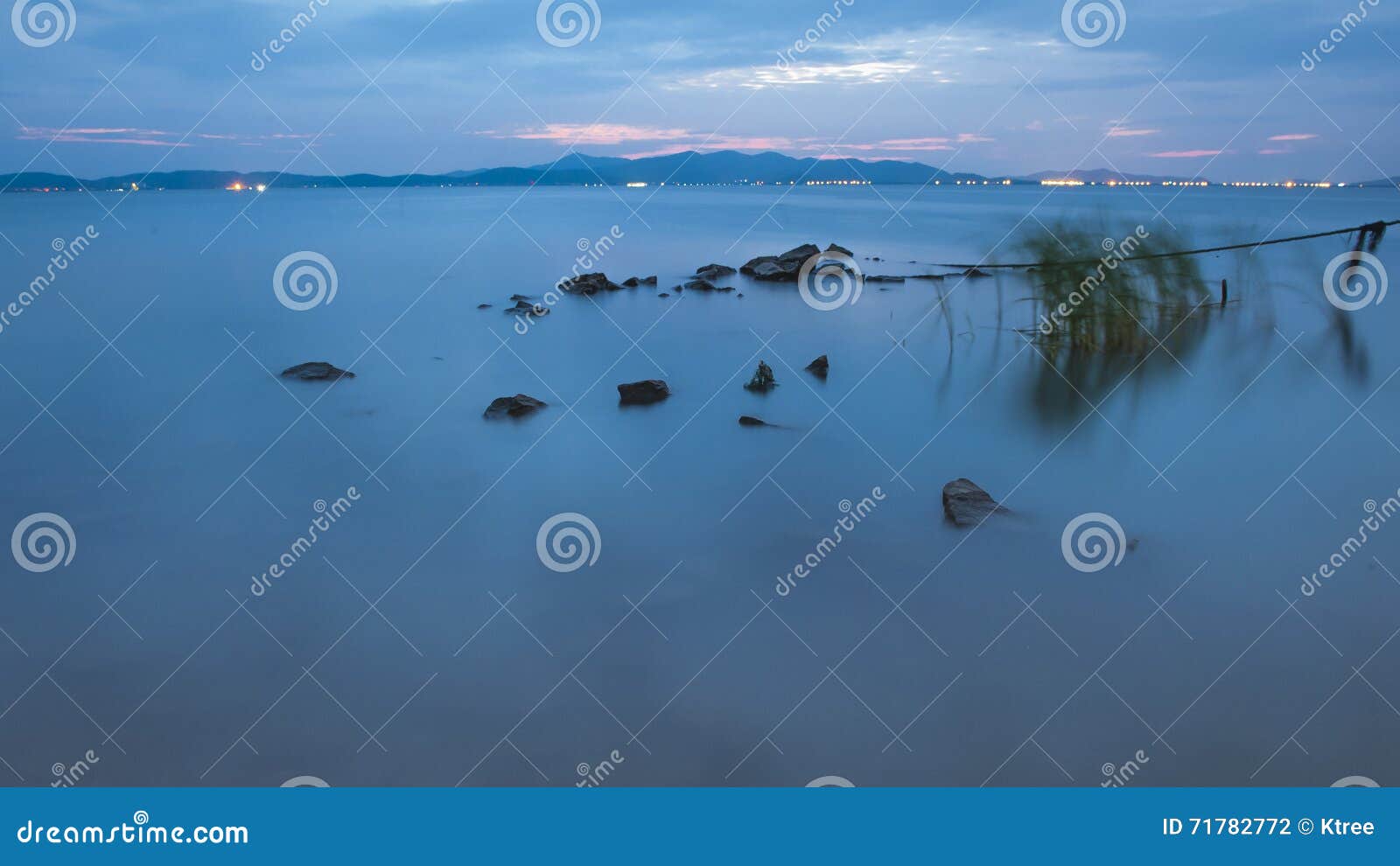 Sunset on lake Tai stock photo. Image of sunset, resort - 71782772