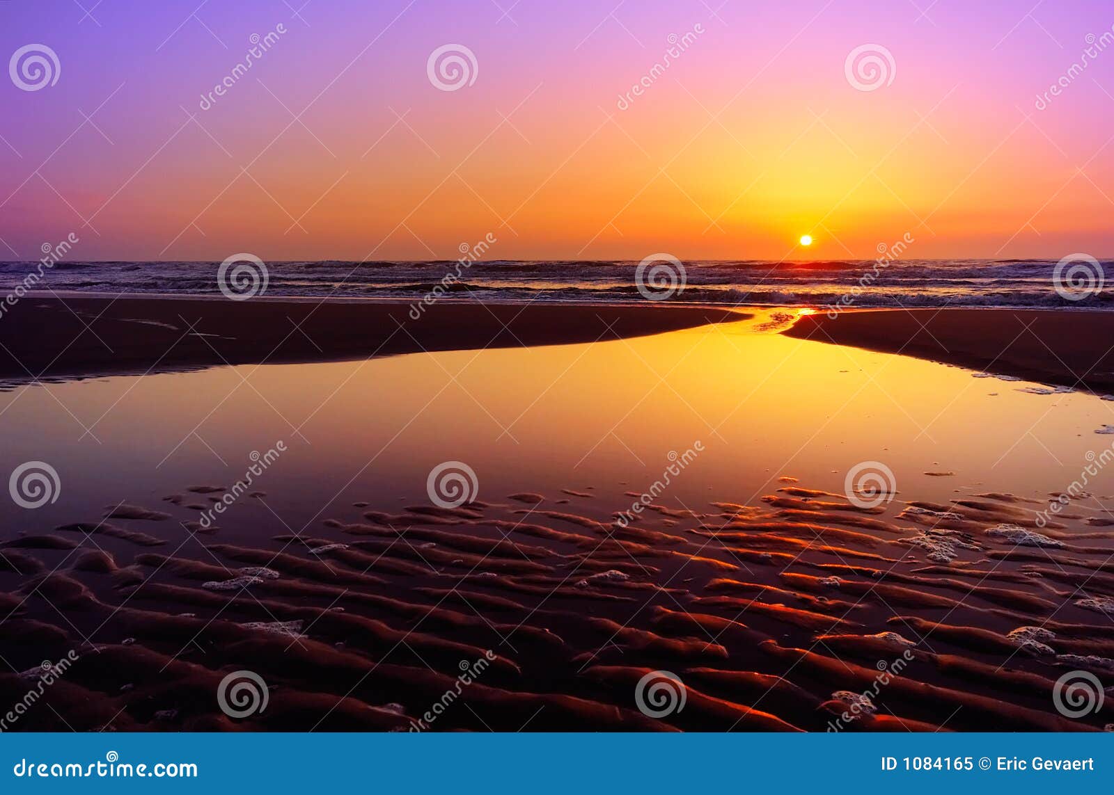 Sunset landscape stock image. Image of scenic, reflection - 1084165