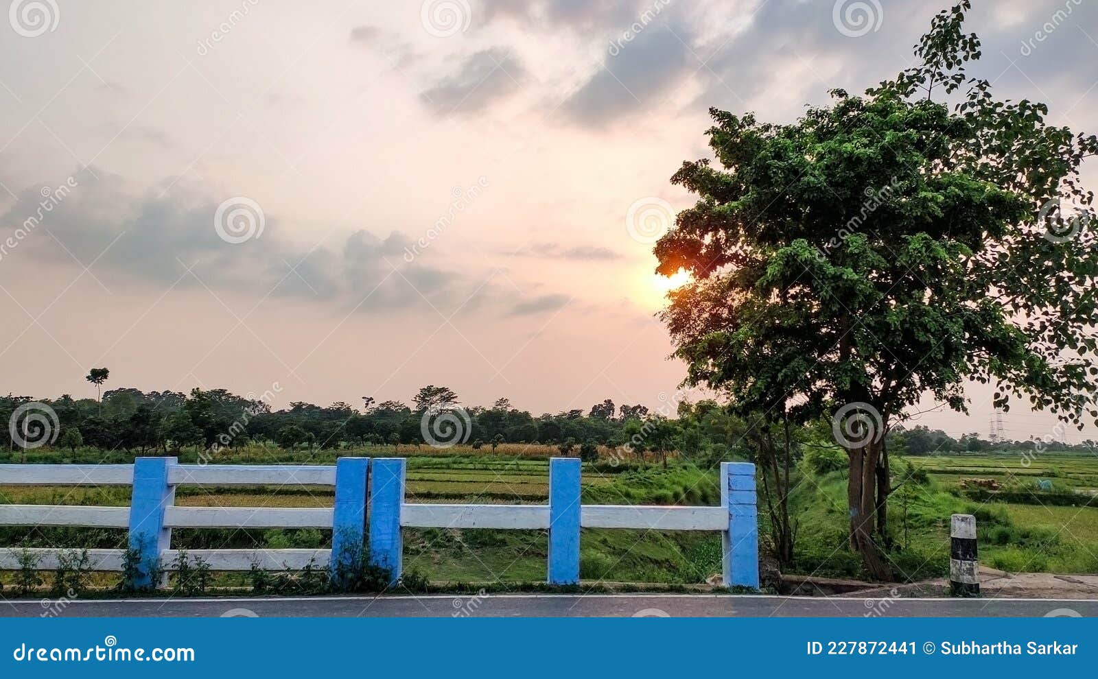Road With Railings Over A Small Inlet With Sea Waters In George Town ...