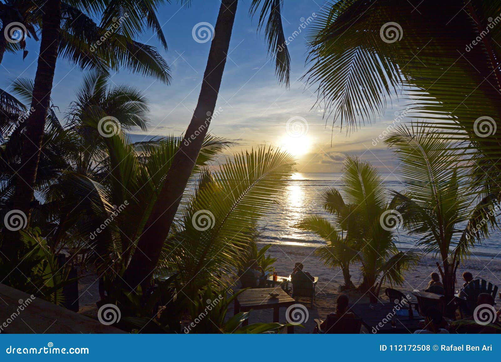 Sunset Landscape Rarotonga Cook Islands Stock Photo - Image of cook ...