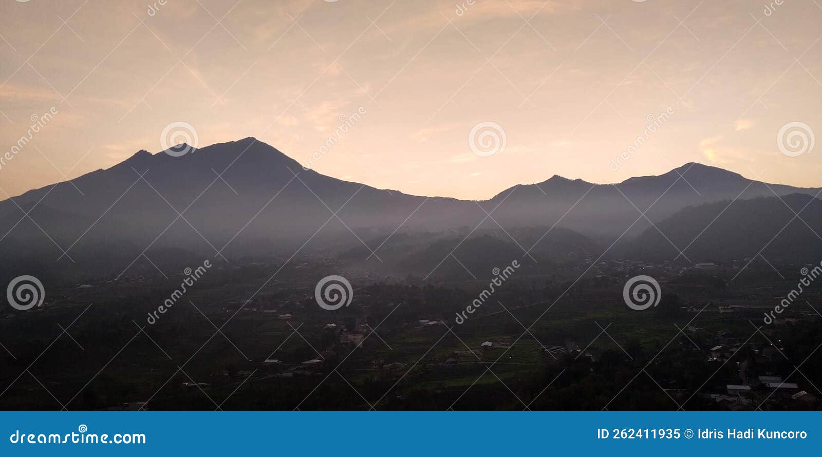 Sunset Lawu Mountain in Karanganya Central Java Stock Image - Image of ...