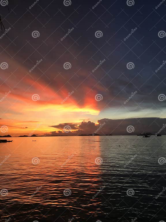 Divided light stock image. Image of ocean, wave, looks - 224442997