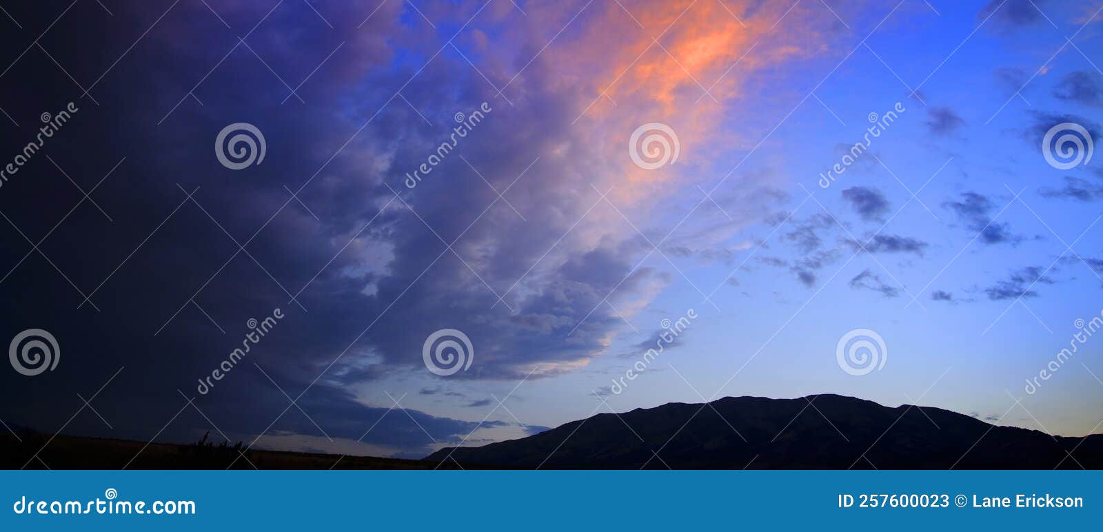Sunset Light Over Mountains Sky Stock Image - Image of sunset ...