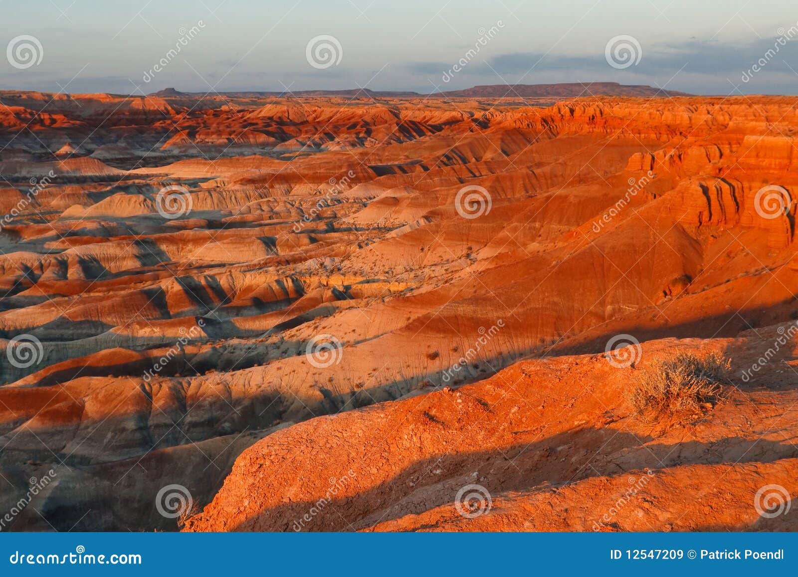 Sunset at Little Painted Desert, Arizona Stock Image - Image of park ...