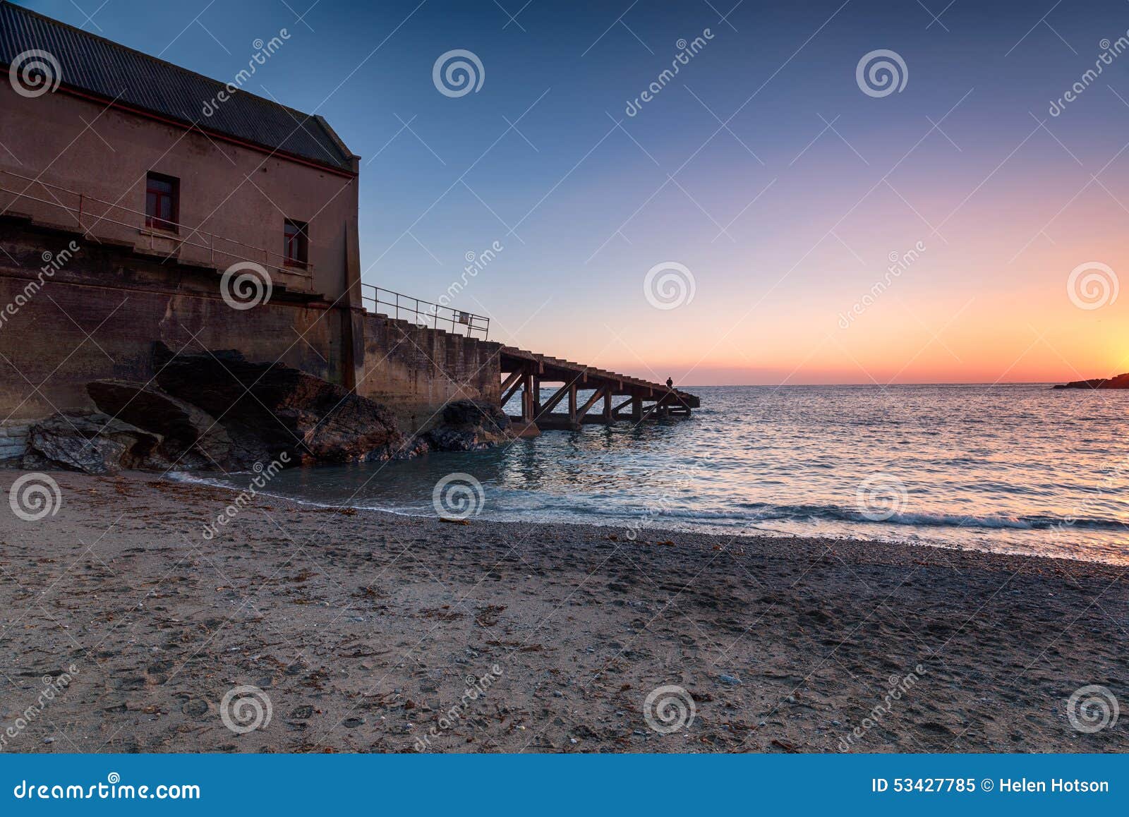 Sunset on the Lizard stock image. Image of coastal, nature - 53427785