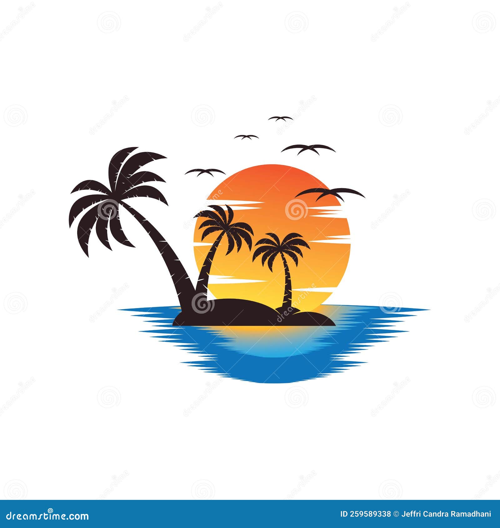 Sunset Logo Icon Design Symbol Illustration Stock Vector - Illustration ...
