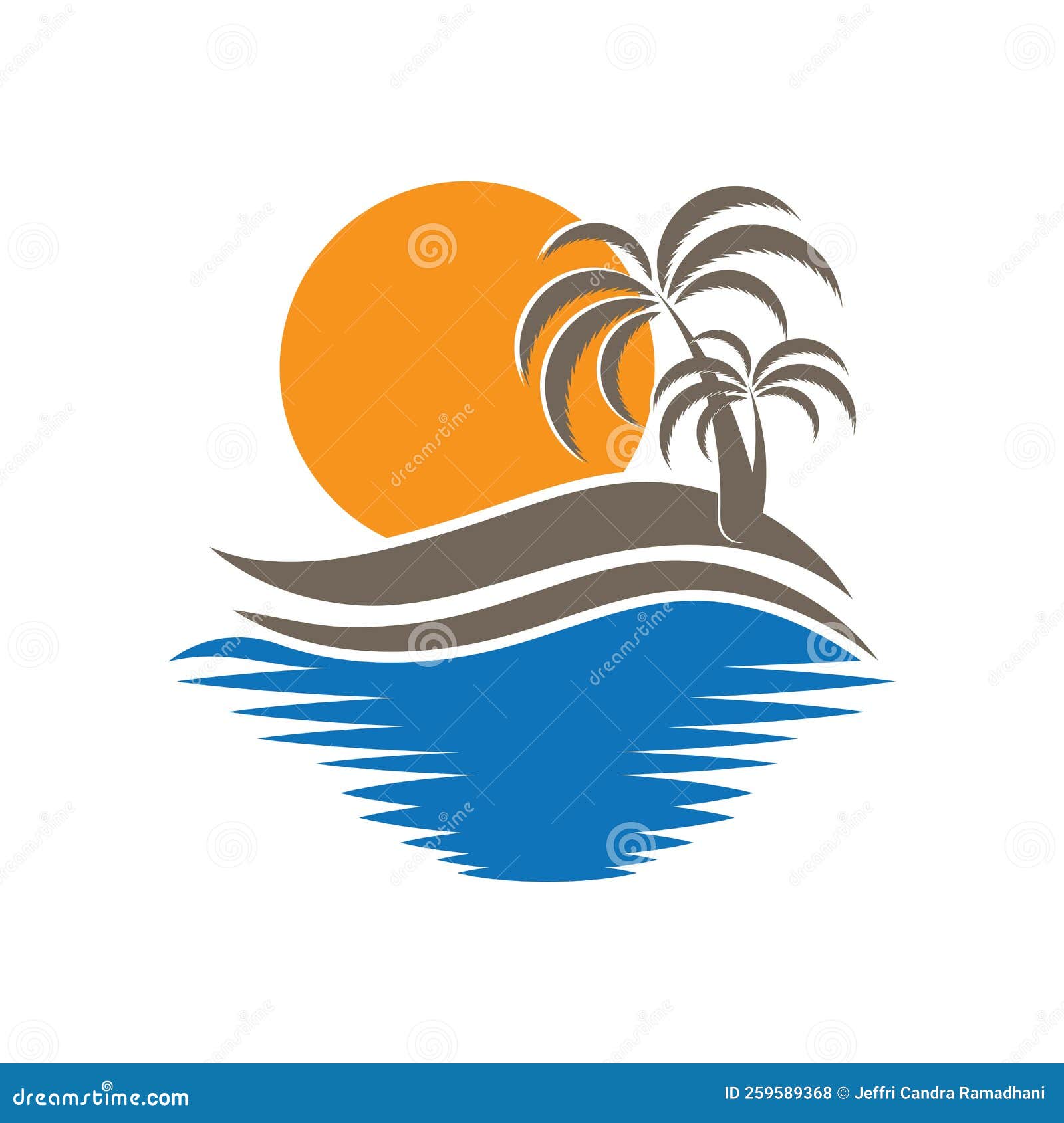 Sunset Logo Icon Design Symbol Illustration Stock Vector - Illustration ...