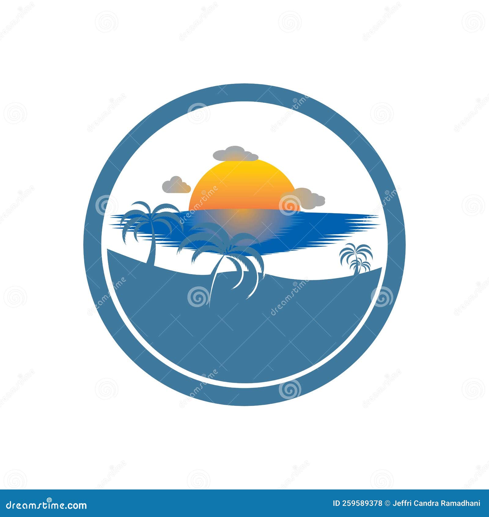 Sunset Logo Icon Design Symbol Illustration Stock Vector - Illustration ...