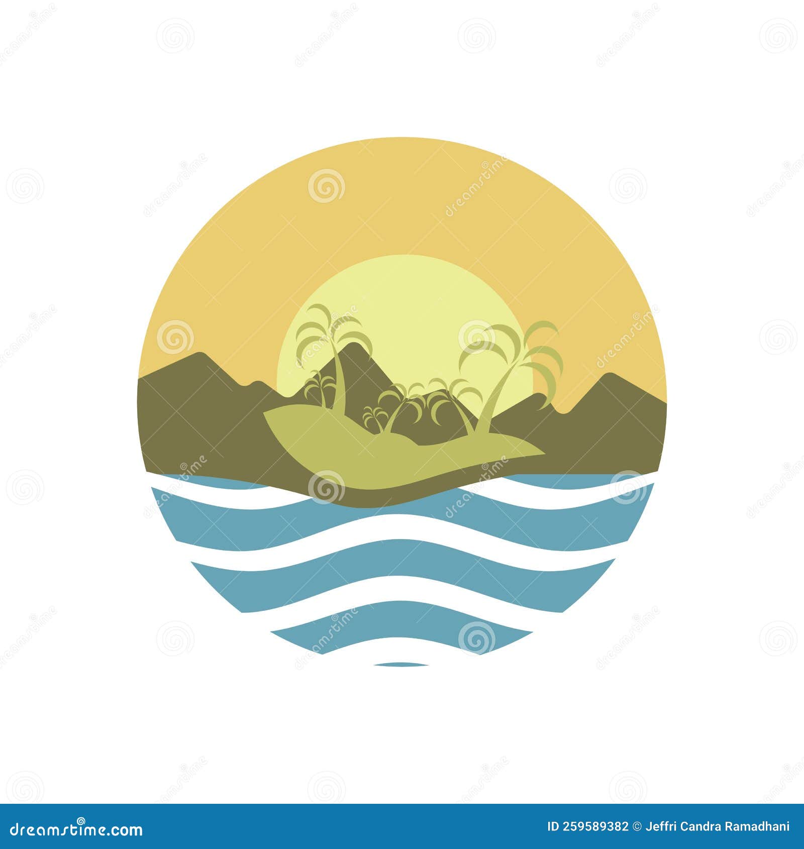 Sunset Logo Icon Design Symbol Illustration Stock Vector - Illustration ...