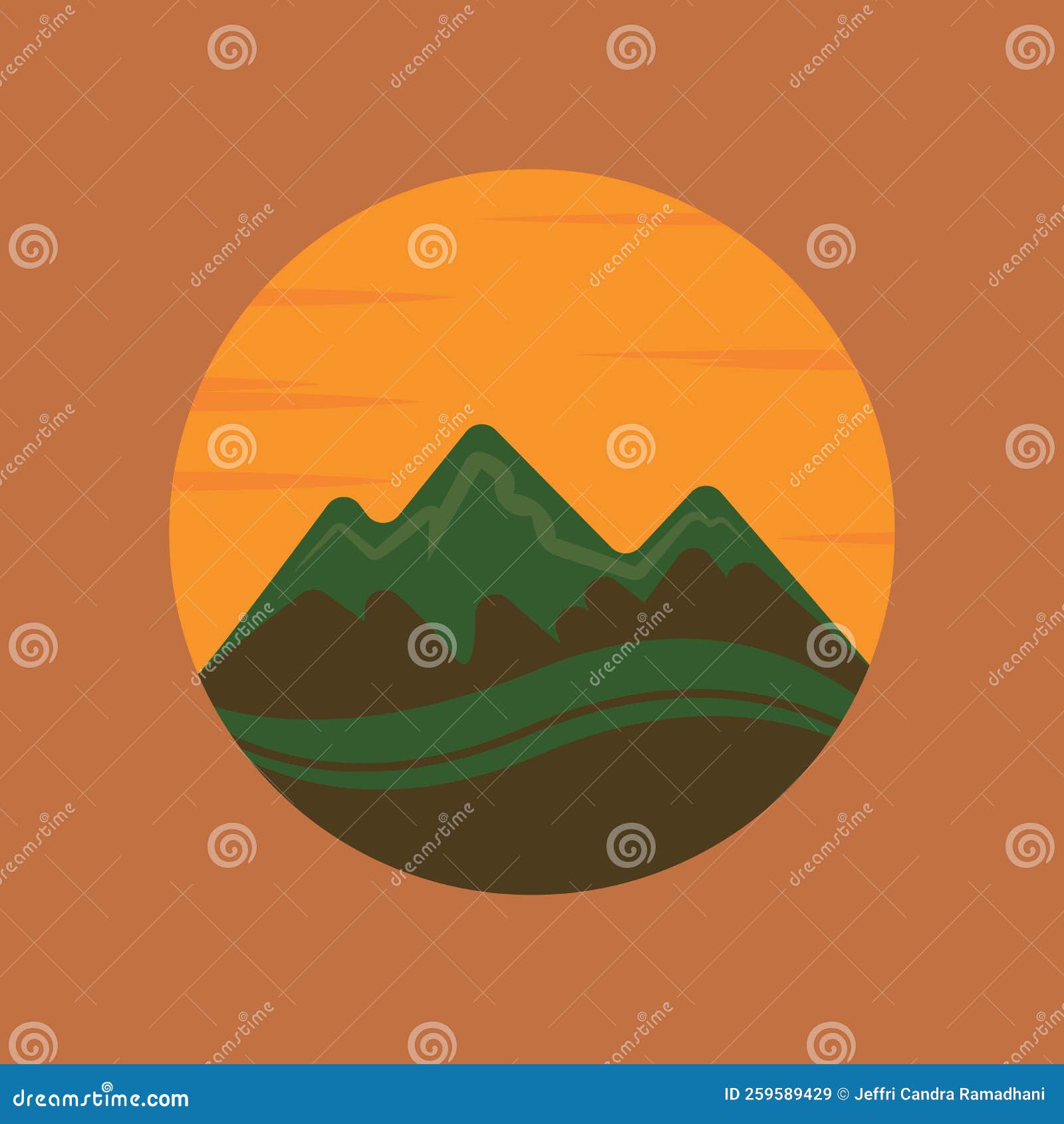 Sunset Logo Icon Design Symbol Illustration Stock Vector - Illustration ...