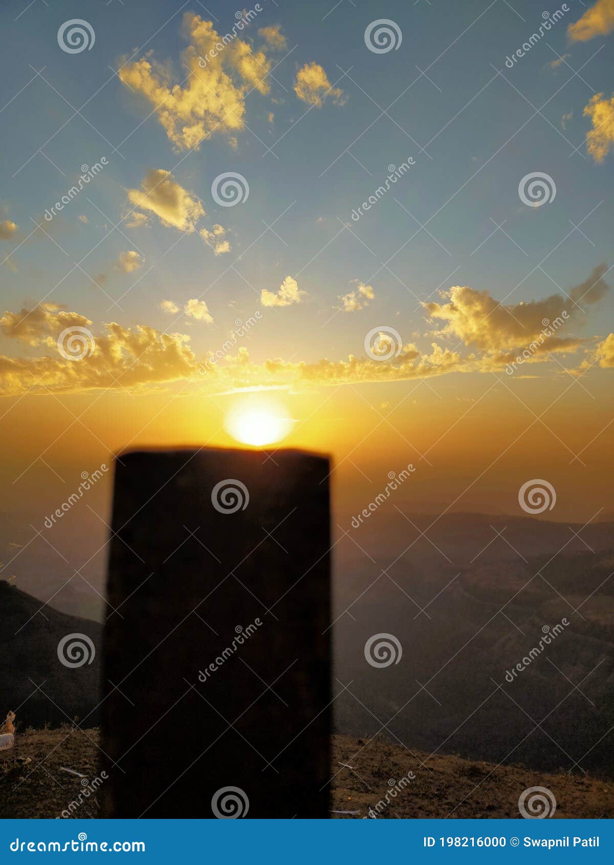 Sunset at Lonavala, Mountain Stock Photo - Image of lonavala, sunset ...