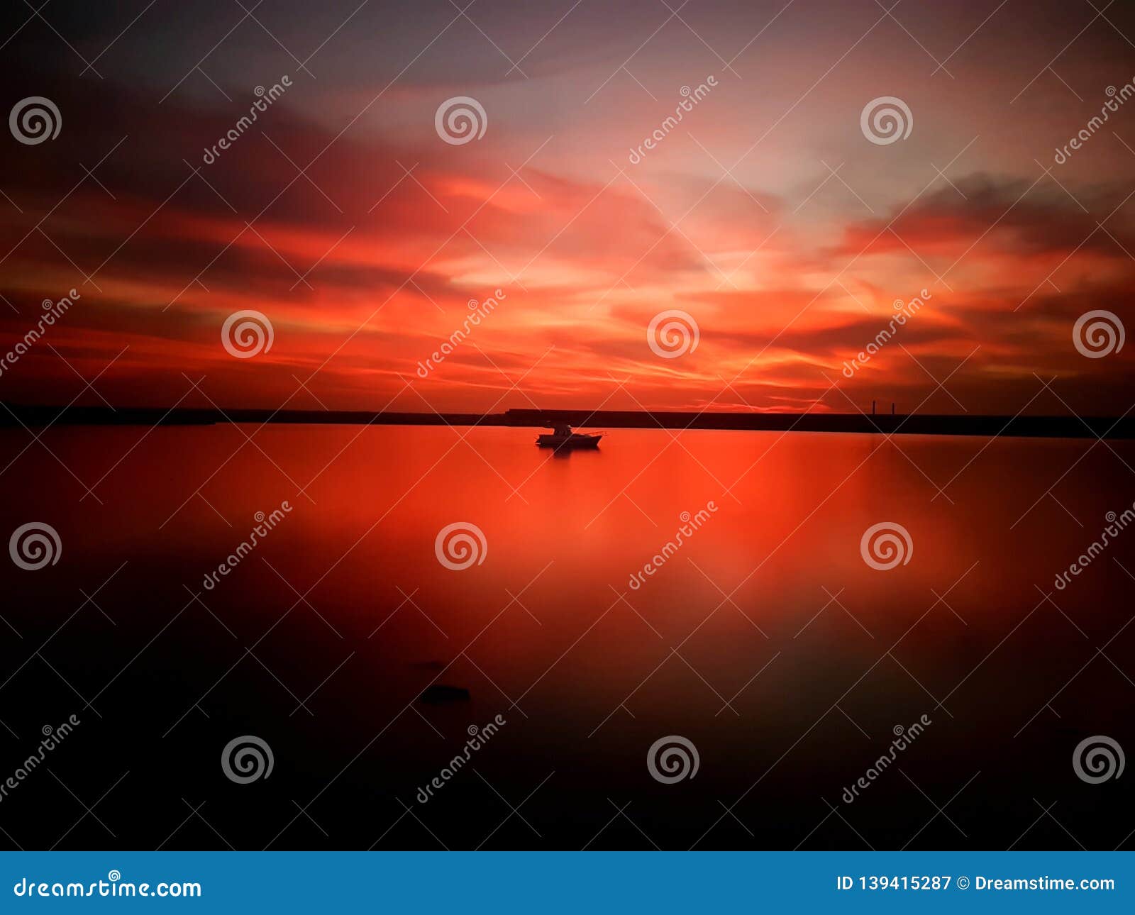 Sunset stock image. Image of exposure, long, black, sunset - 139415287