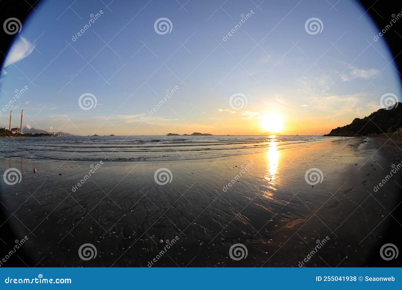 Sunset in Lung Kwu Tan, Hong Kong. 20 Aug 2011 Stock Photo - Image of ...