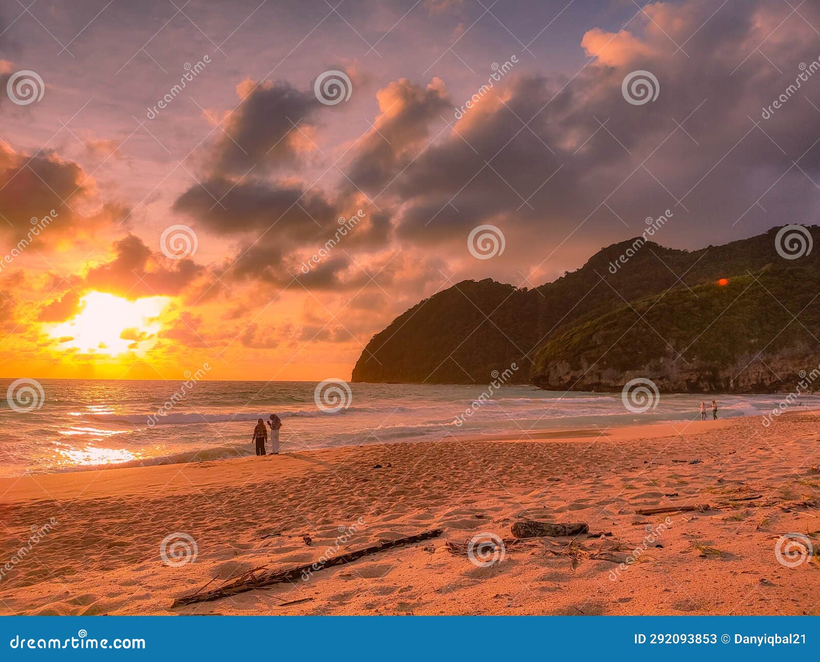 Sunset before Maghrib Prayer, Beautiful Situation for Break Stock Image ...