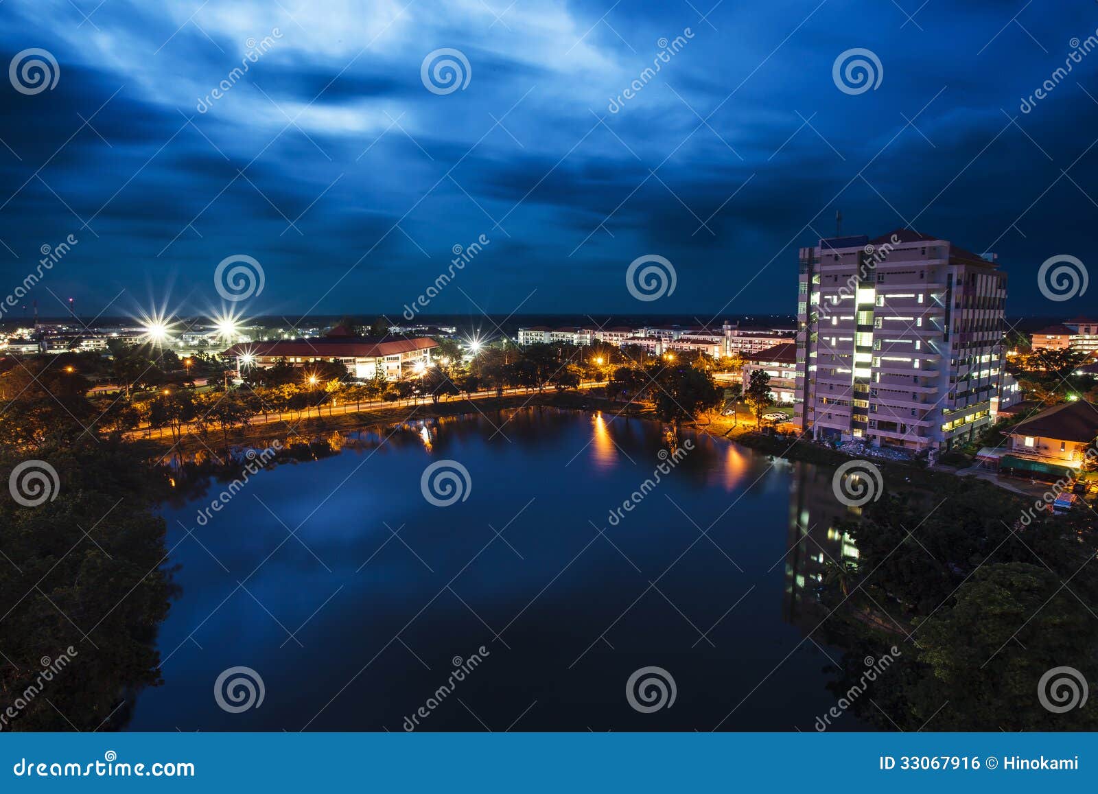 Sunset at Mahasarakham University Stock Photo - Image of asian ...