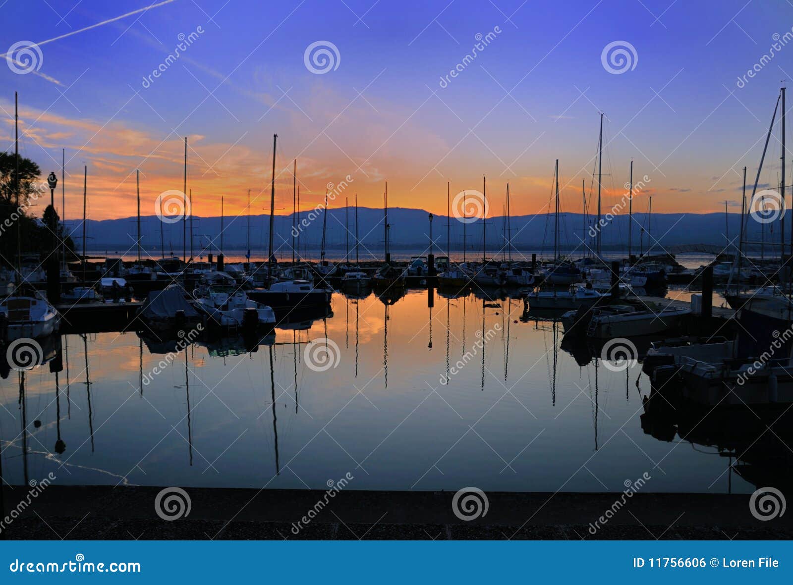 Sunset Marina stock photo. Image of marina, summer, dawn - 11756606