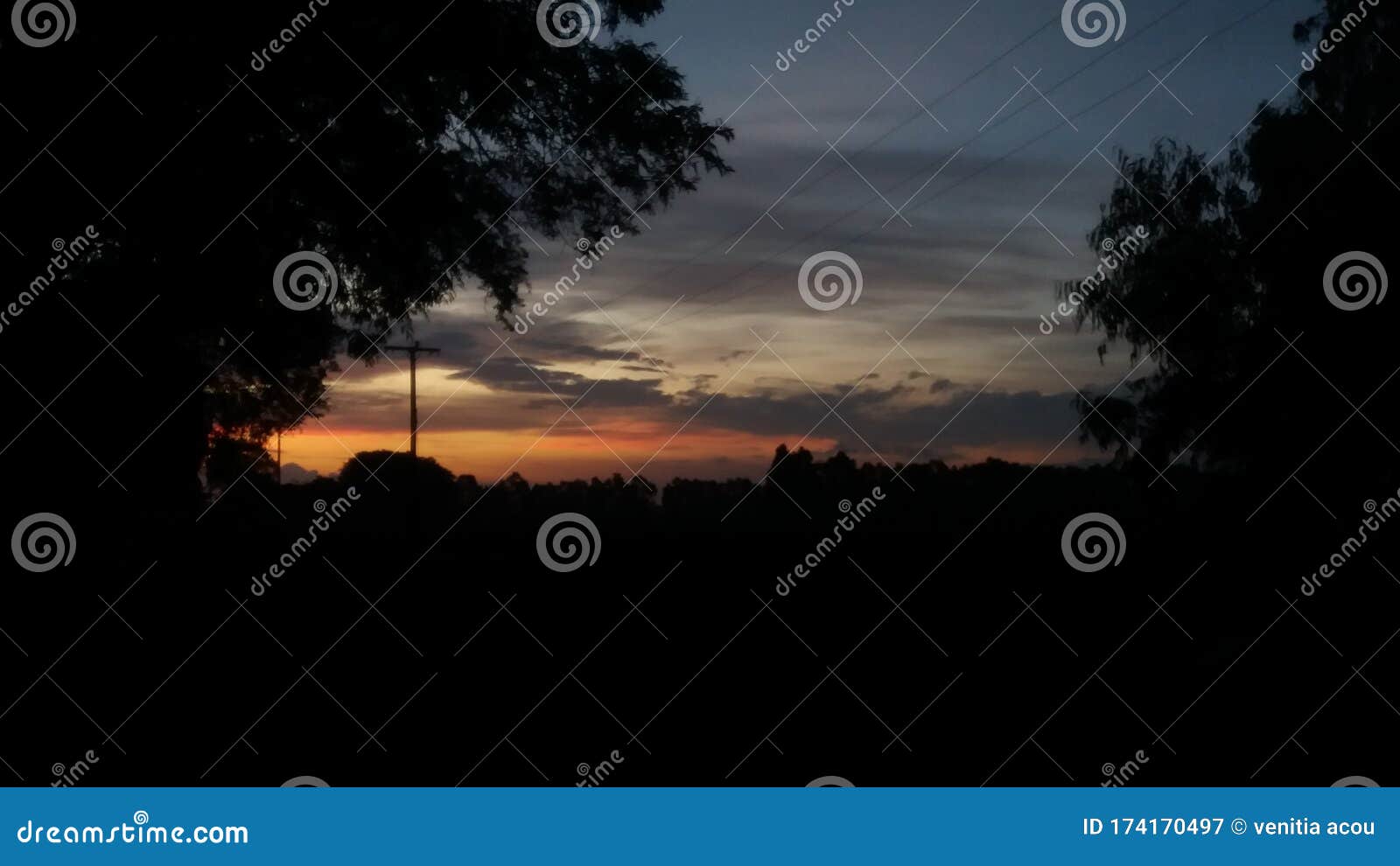 Sunset mauritius island stock image. Image of island - 174170497