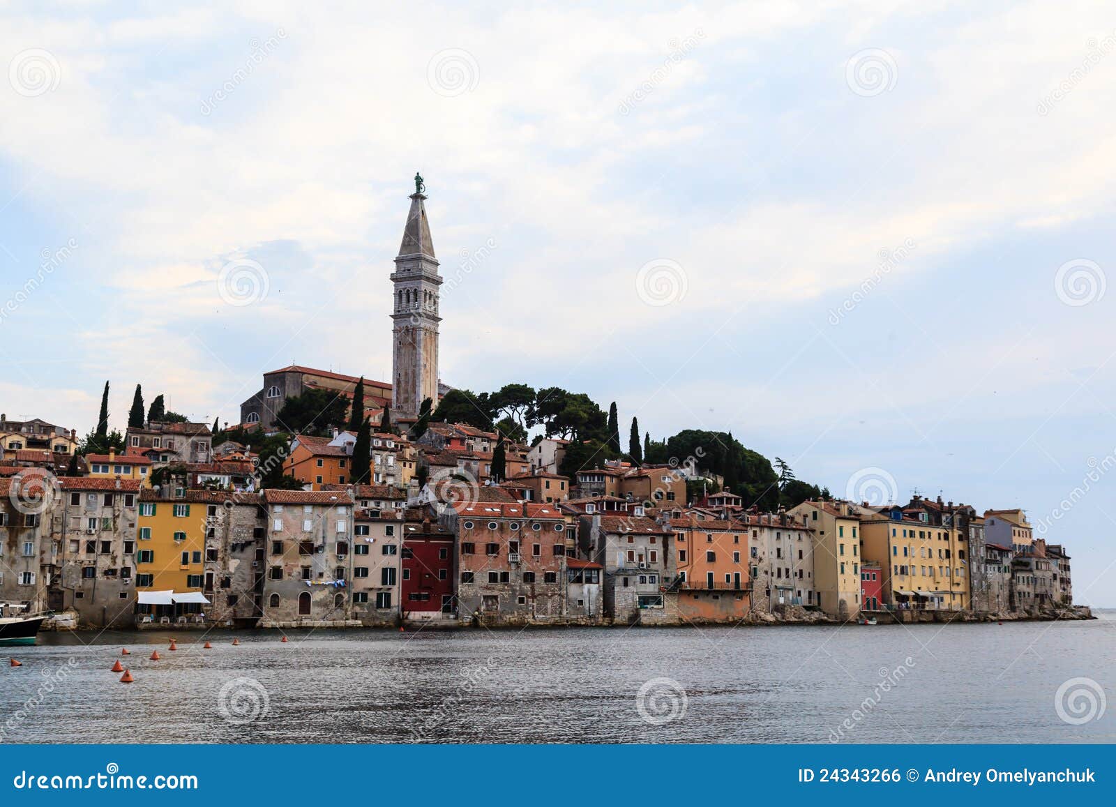 Sunset in the Medieval City of Rovinj Stock Photo - Image of europe ...
