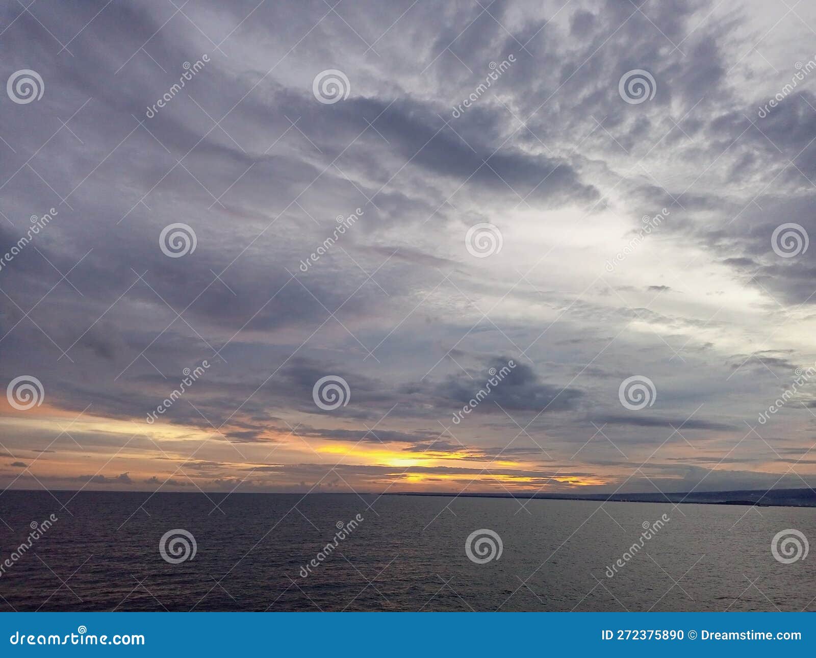 Sunset in the Middle of the Sea Stock Photo - Image of sunset, middle ...
