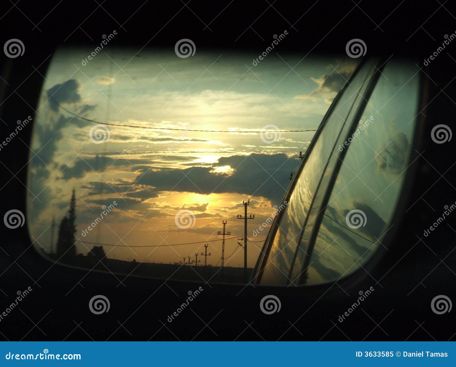 Sunset in the mirror stock image. Image of sunset, nature - 3633585