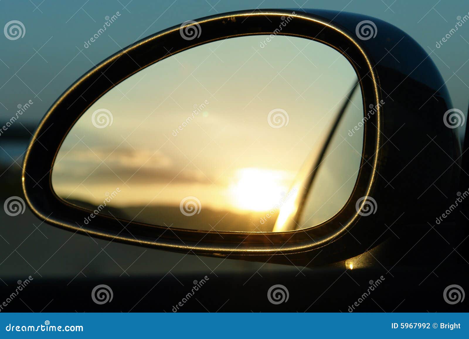 Sunset Mirror stock photo. Image of sunset, rear, mountains - 5967992