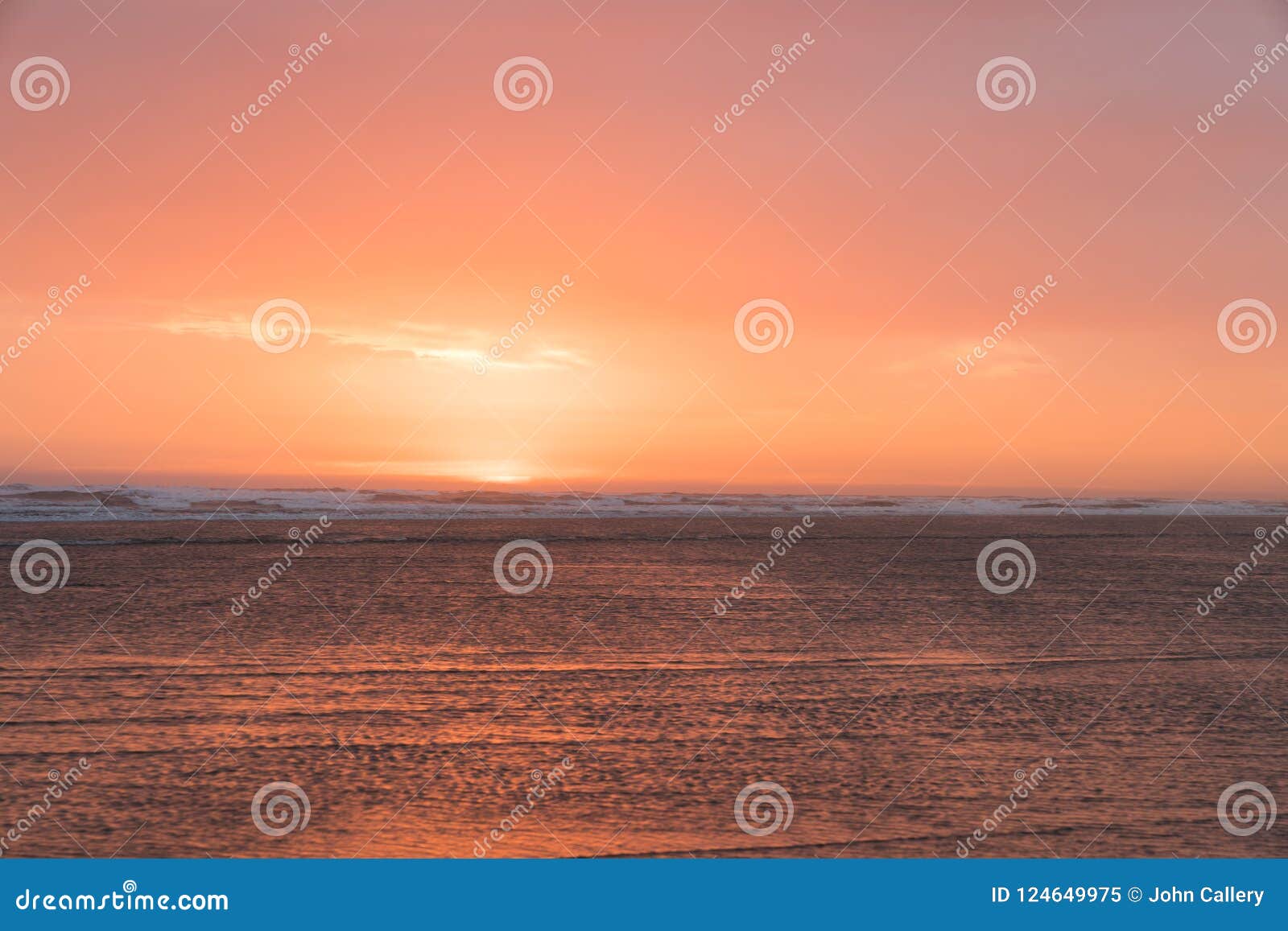 Sunset at Moclips Washington State Stock Image - Image of evening ...