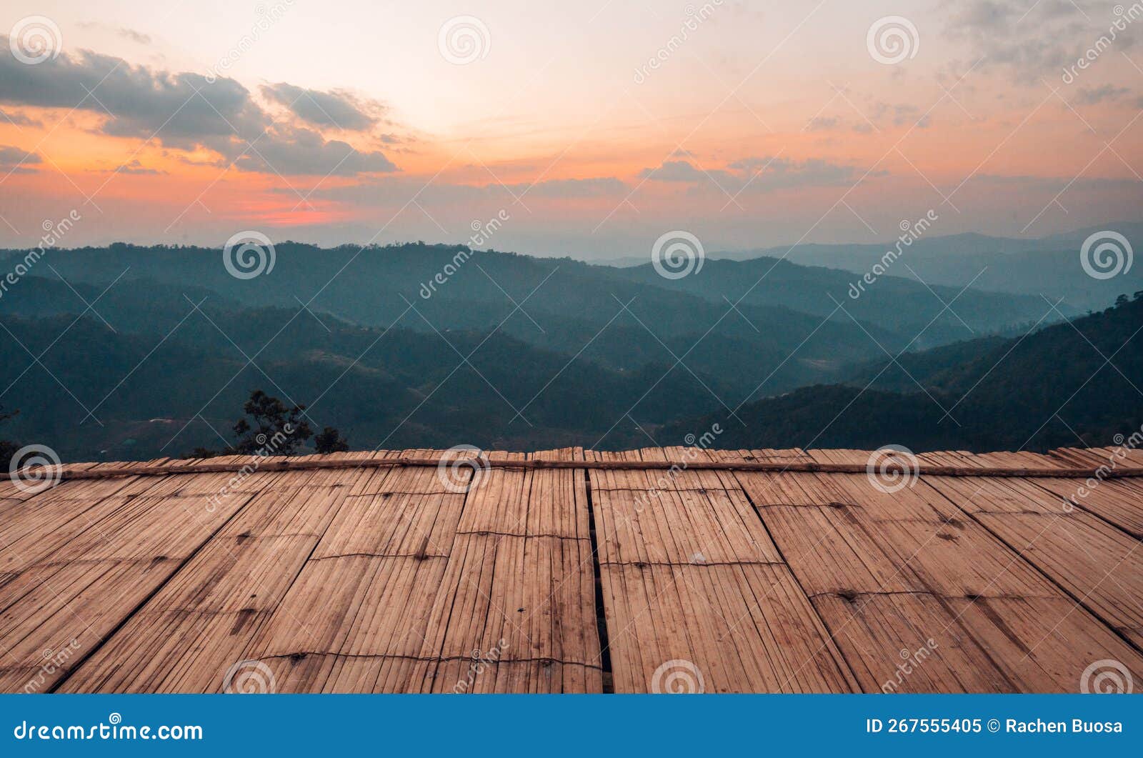 Sunset at Mountain View Point Stock Image - Image of park, point: 267555405