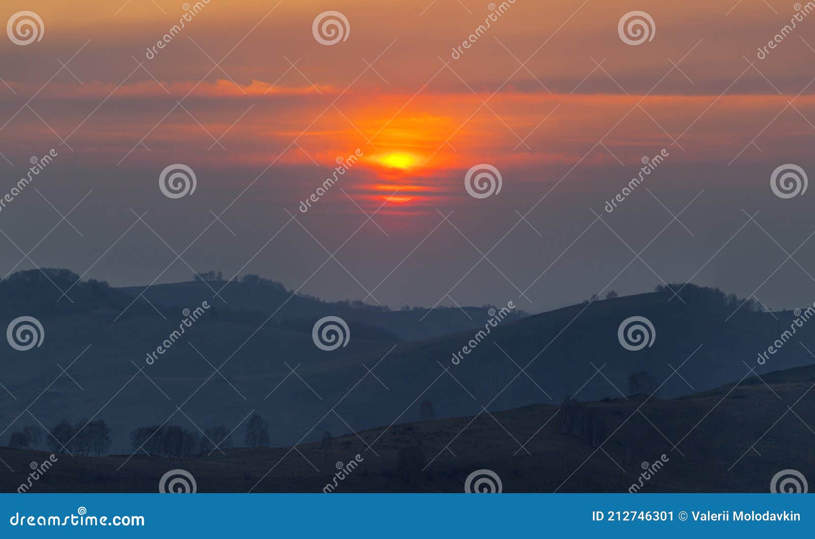 Sunset in the Mountains, Backgrounds Stock Image - Image of landscape ...