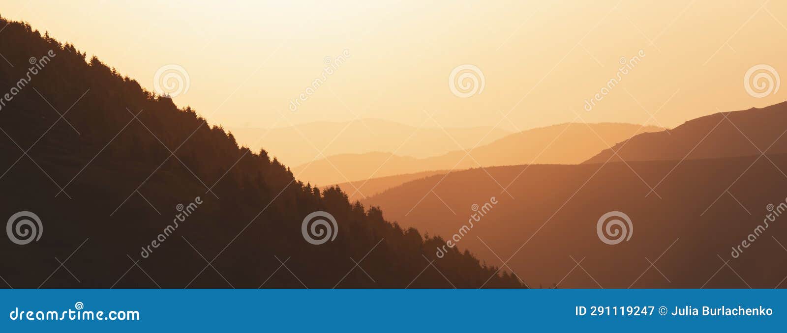 Sunset mountains header stock image. Image of land, rock - 291119247