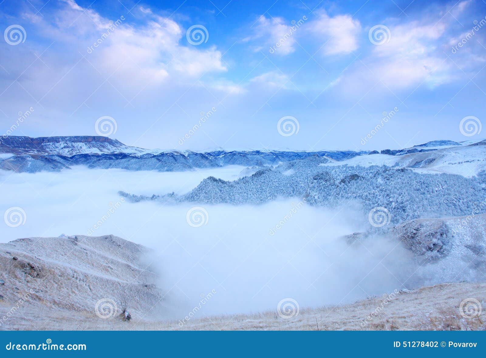 Sunset in the Mountains, Northern Caucasus, Russia Stock Photo - Image ...