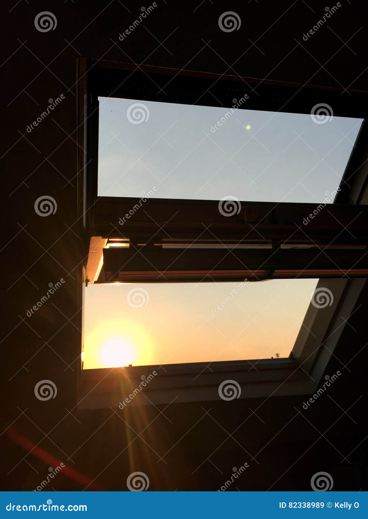 Sunset from my window stock image. Image of sunset, bright - 82338989