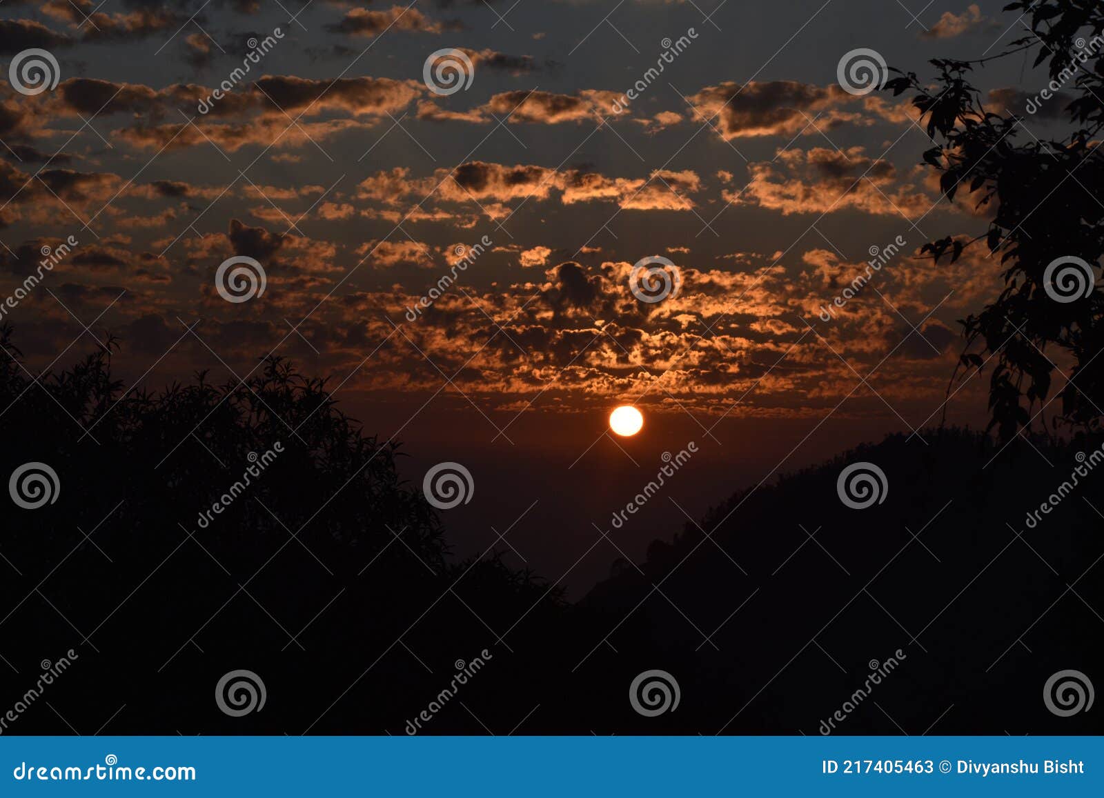Sunset in Nainital Uttarakhand India Stock Image - Image of february ...