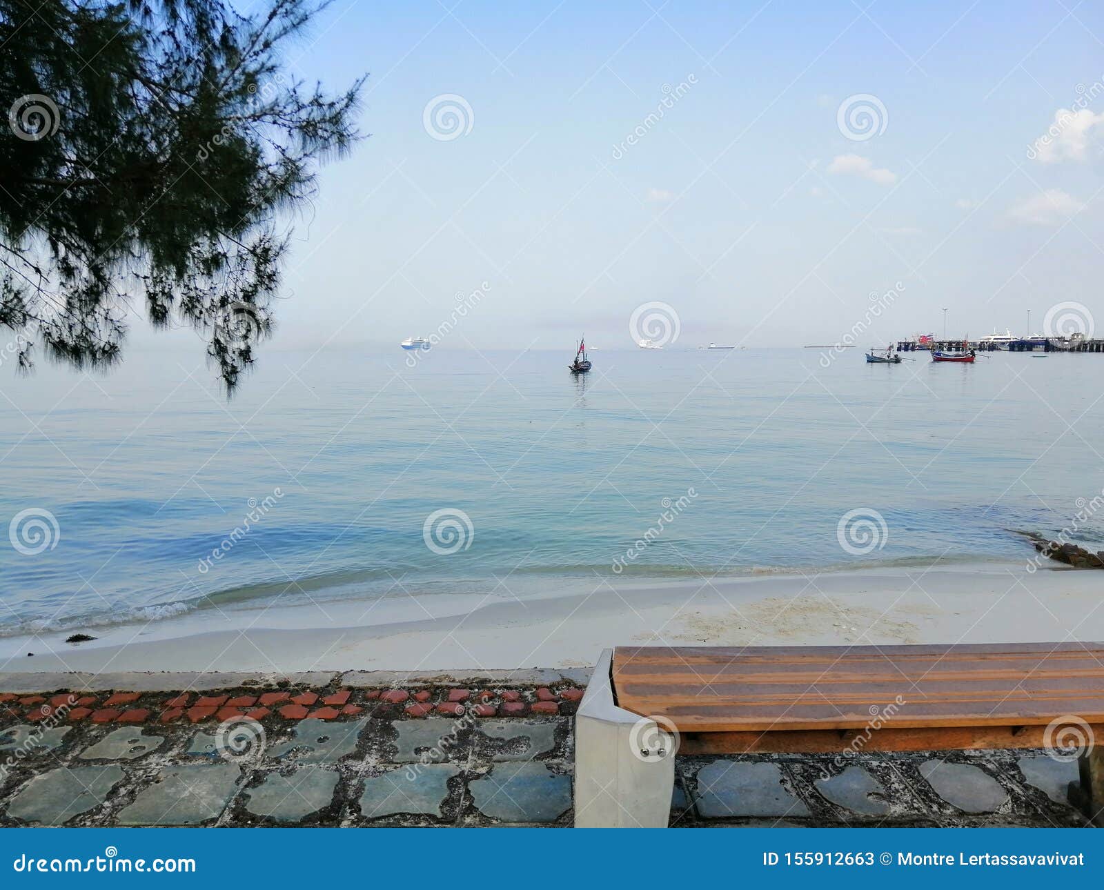 Sunset Nathon Pier KohSamui Thailand Stock Image - Image of thailand ...