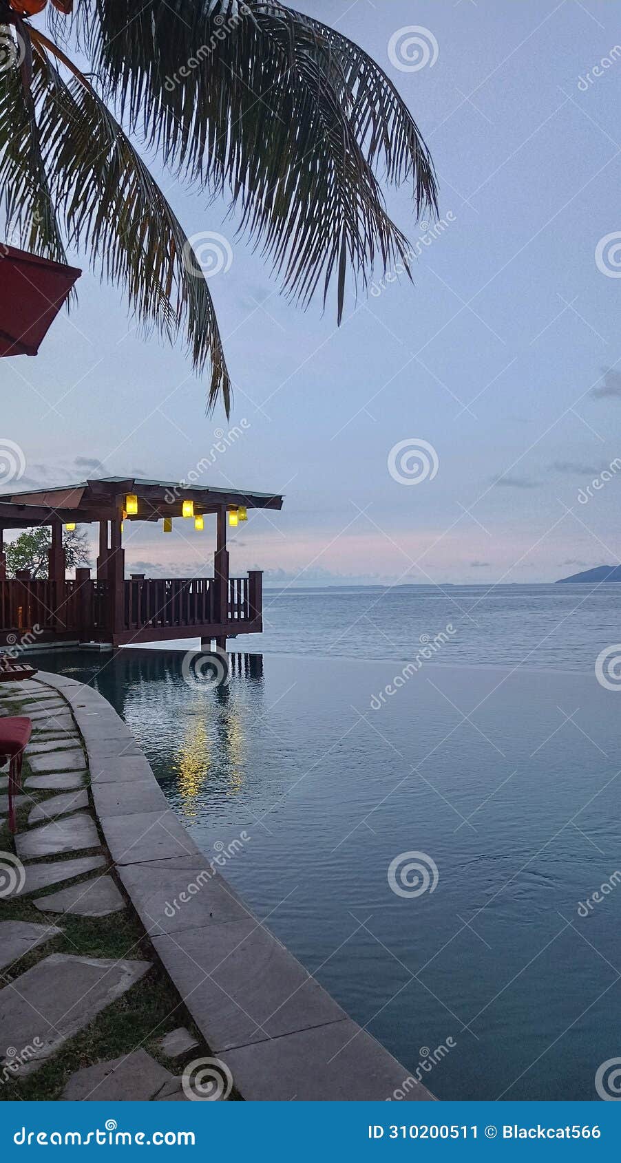 Sunset Nature Maumere Ntt Indonesia Stock Image - Image of nature ...