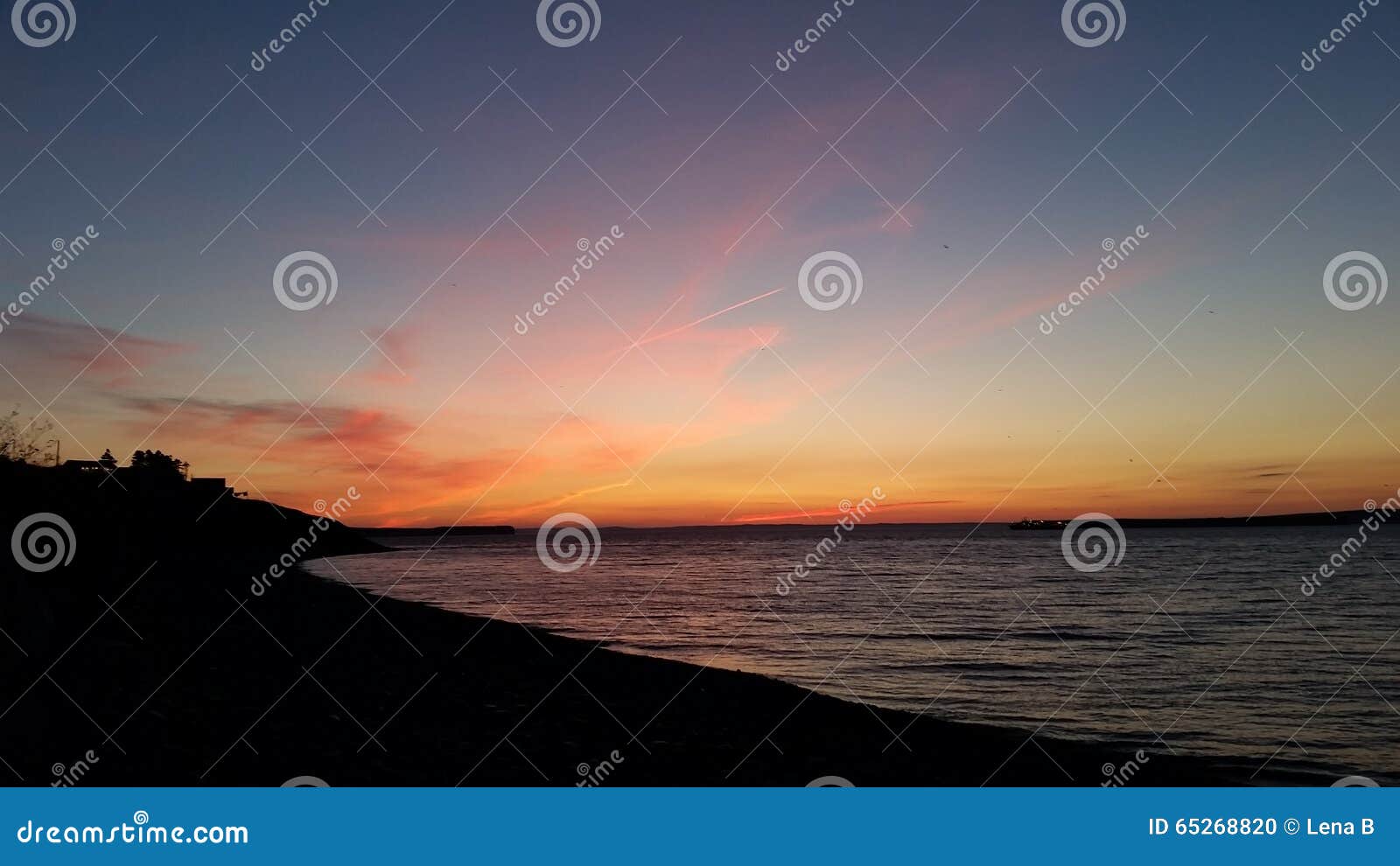 Sunset in Newfoundland stock photo. Image of calming - 65268820