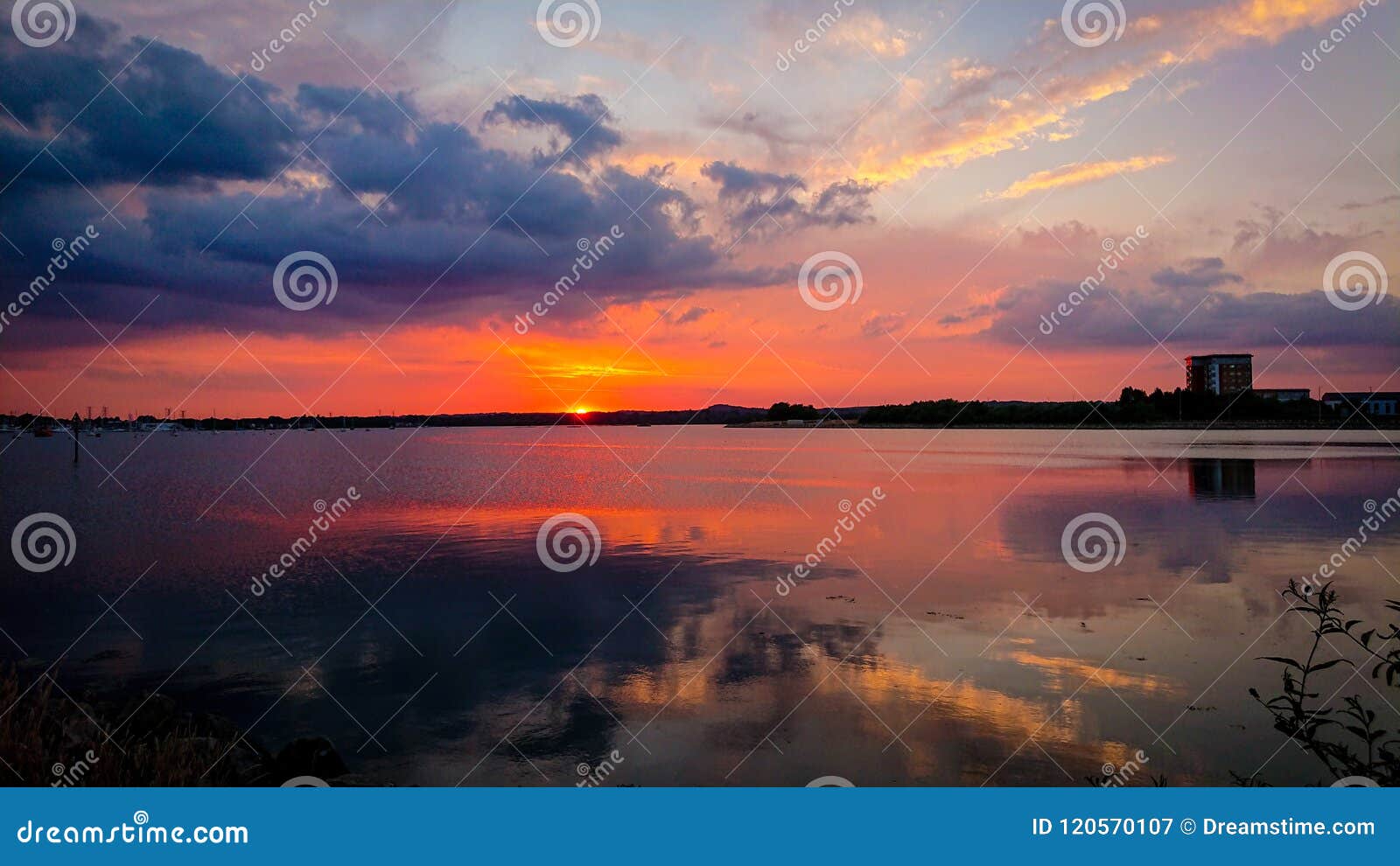 Sunset stock image. Image of sunset, landscape, wallpaper - 120570107