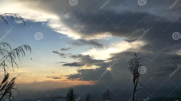 Sunset no filter stock photo. Image of nature, reflection - 183276046