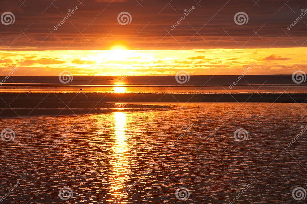 Sunset in Norway stock photo. Image of midnight, coast - 27016334