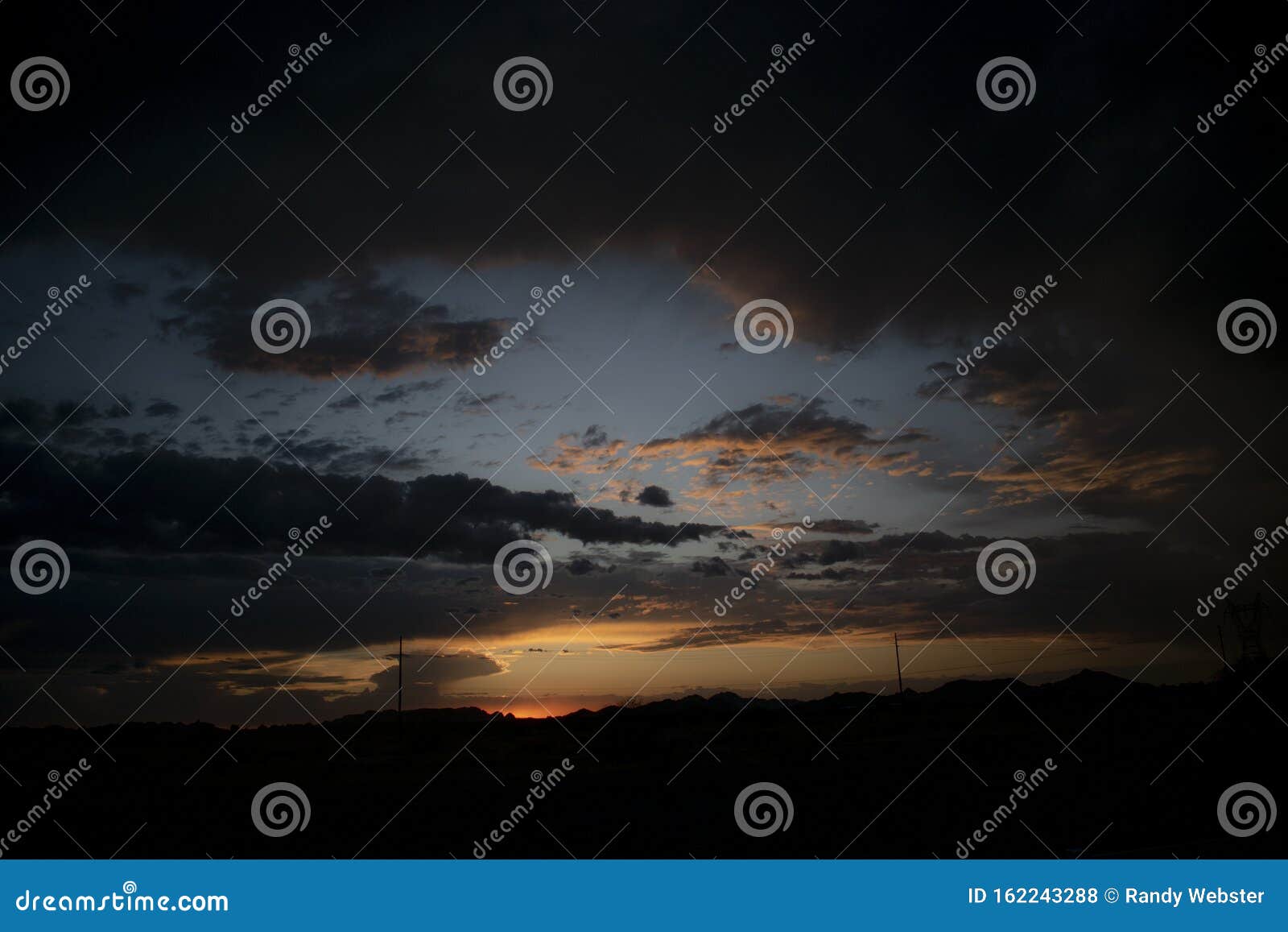 Sunset in October, in Arizona Stock Photo - Image of landscape, summer ...