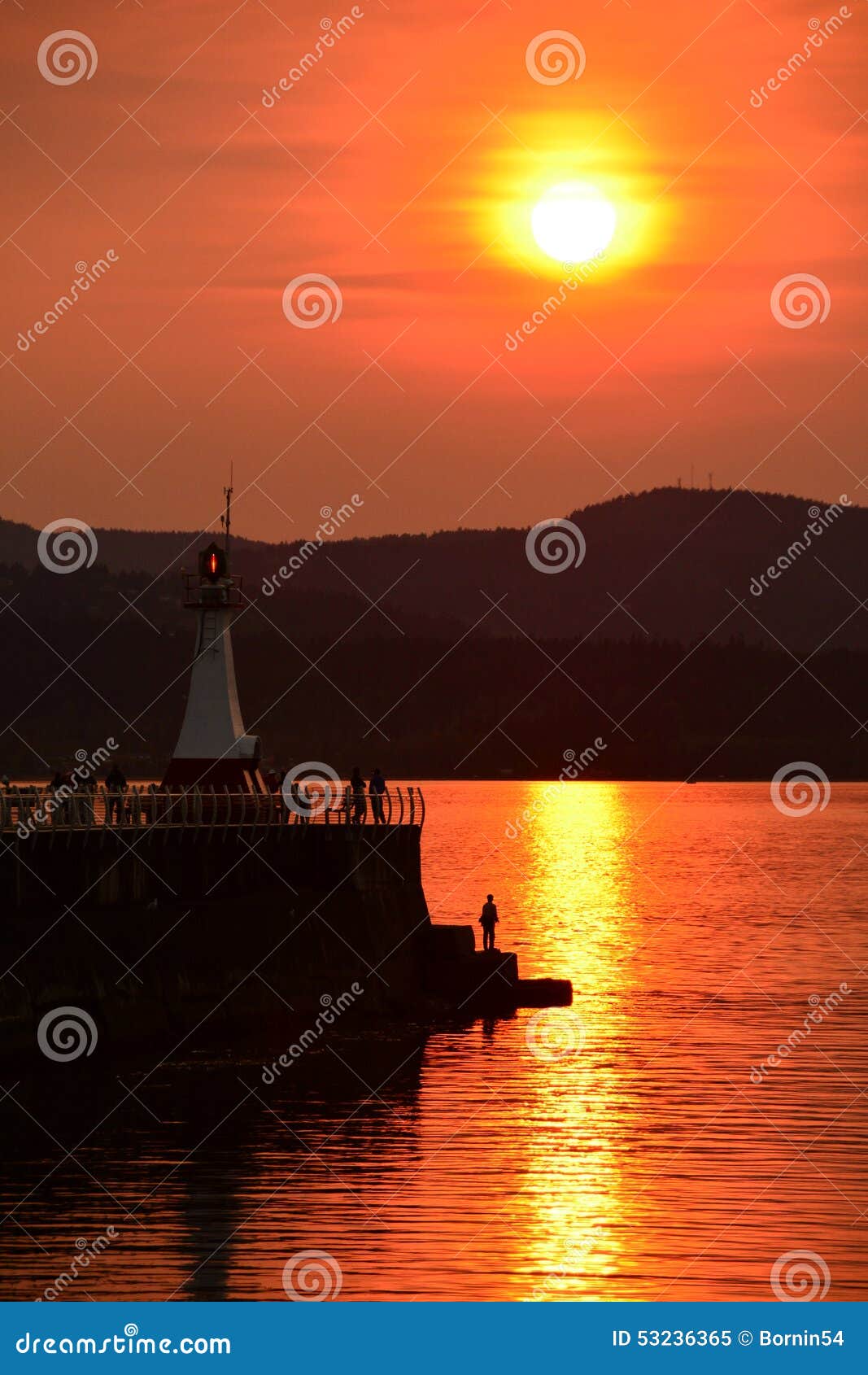 Sunset at Ogden Point stock image. Image of sunset, pleasing - 53236365