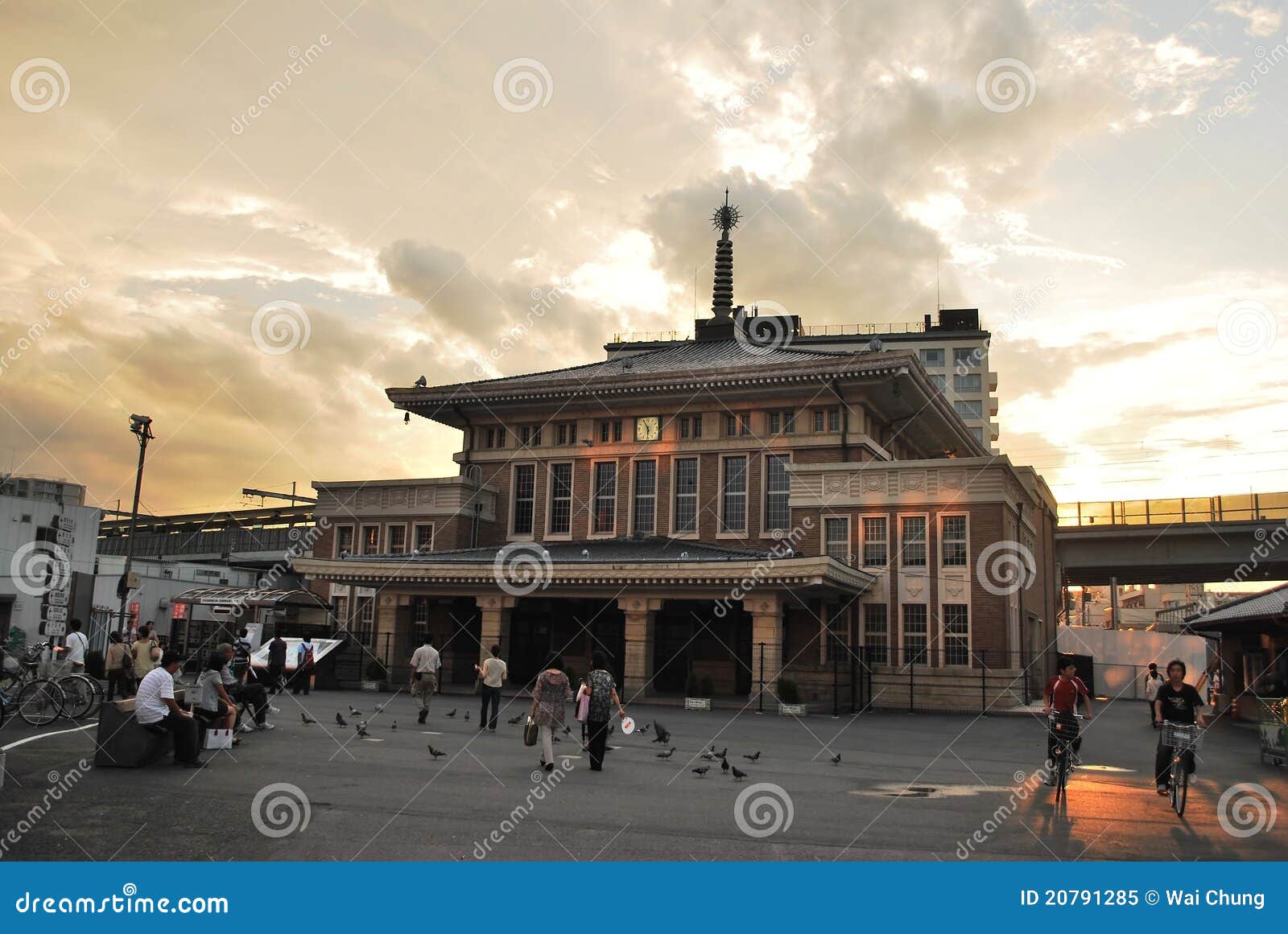 Sunset at Old Nara Train Station Editorial Image - Image of travel ...