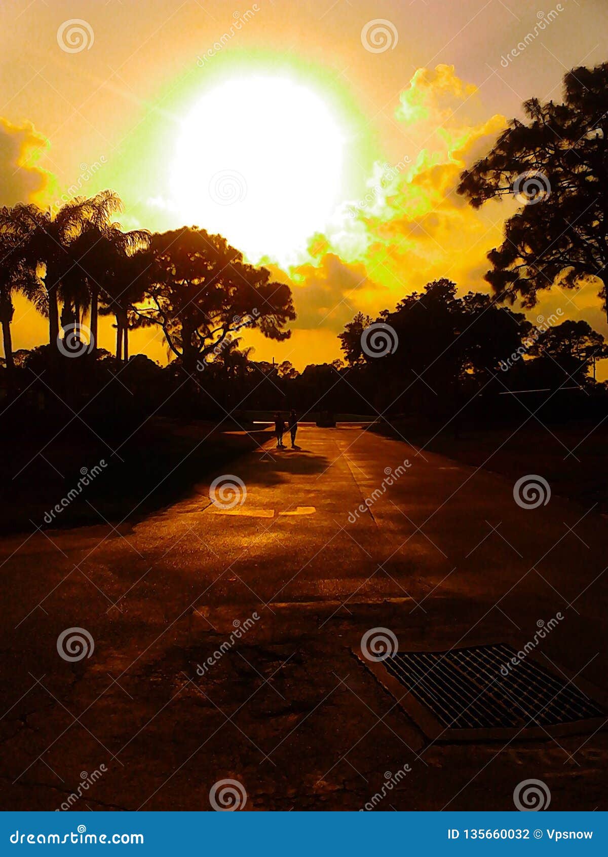 Sunset in Orlando stock photo. Image of florida, sunset - 135660032