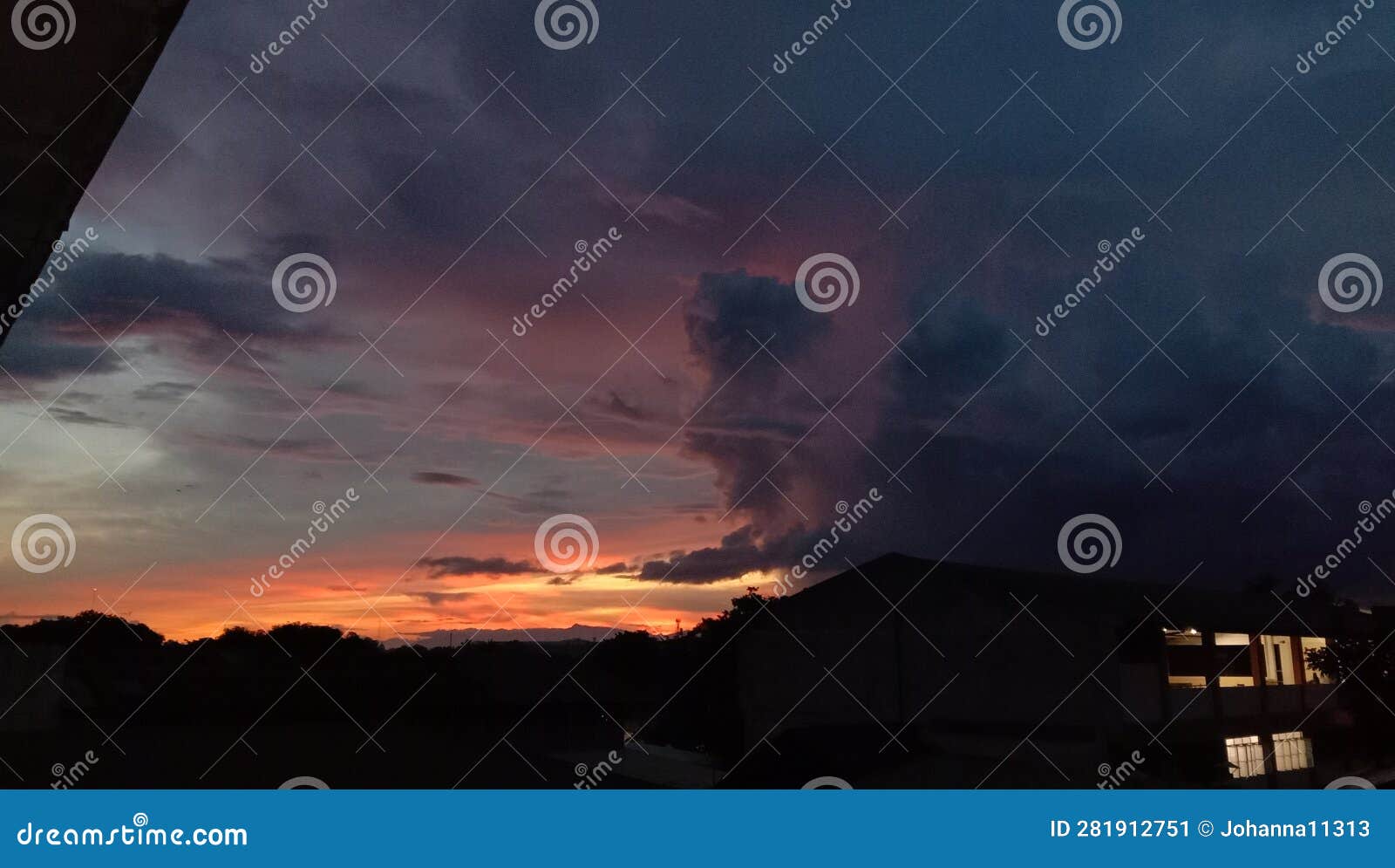 Sunset in Our Classroom in 4th Floor Stock Image - Image of classroom ...