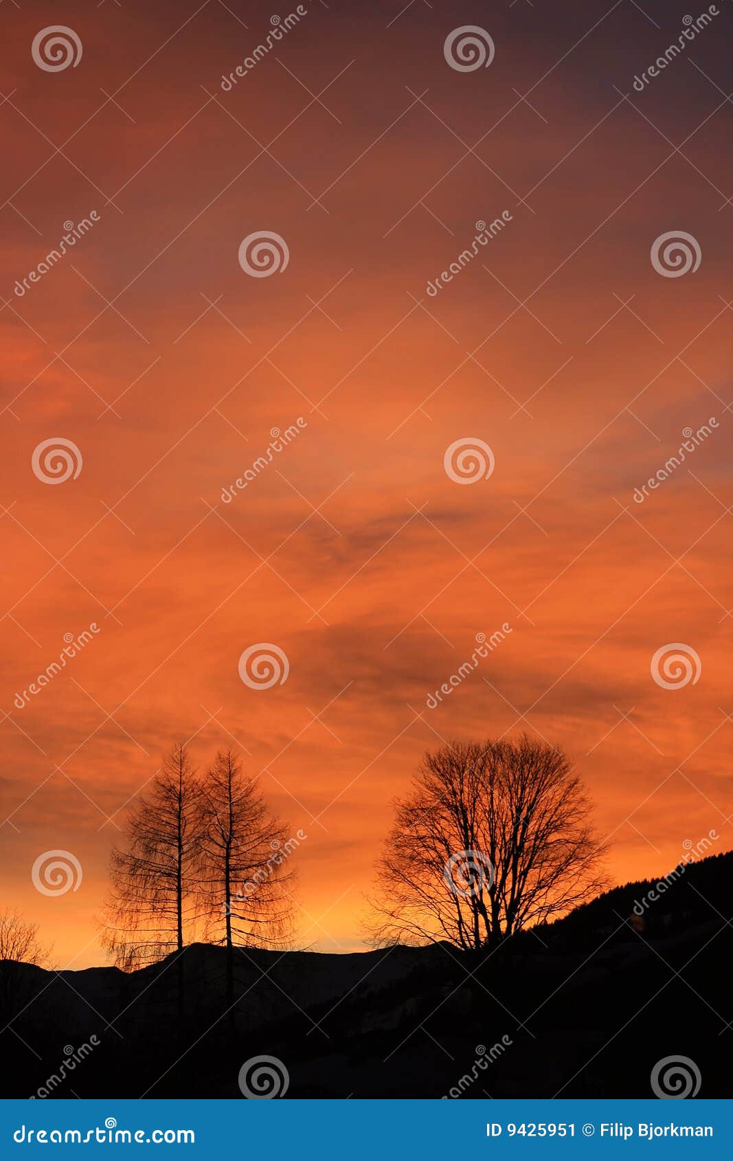 Sunset over the Alps stock image. Image of mountain, nature - 9425951