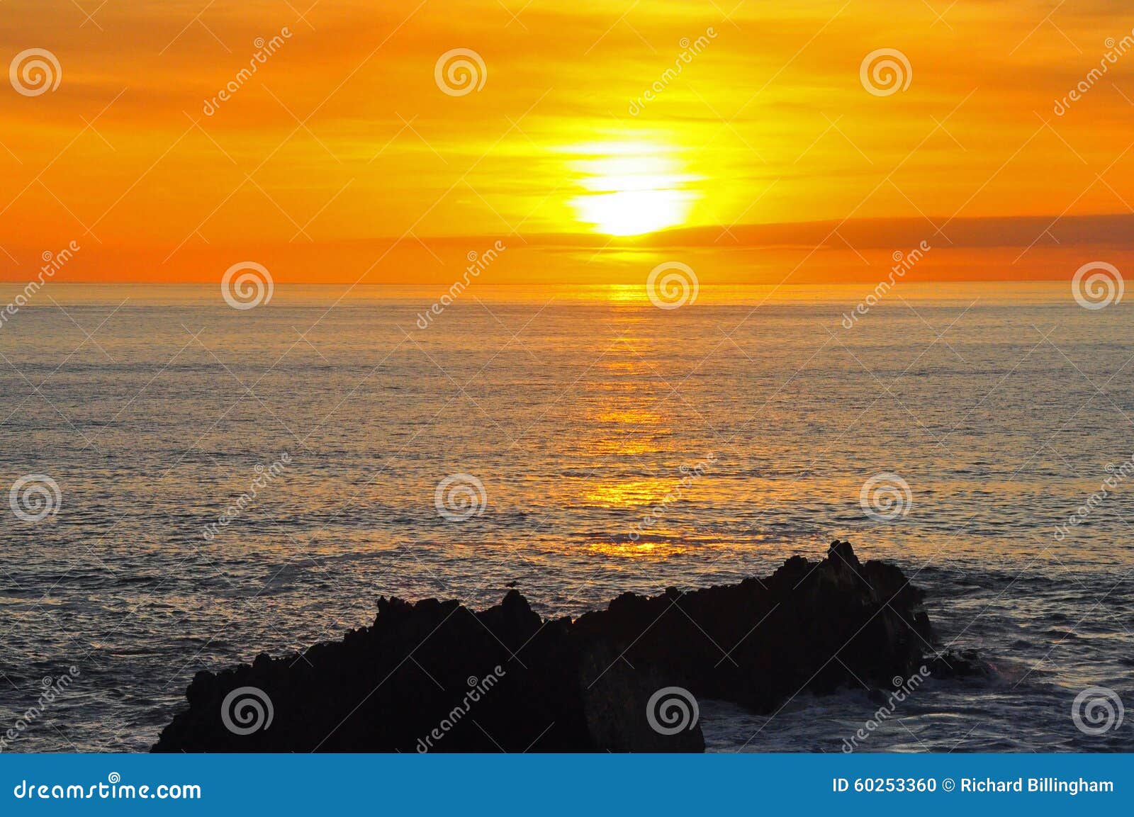 Sunset Over Atlantic Ocean, Hartland Quay, Devon, England Stock Photo - Image of point, sunset ...