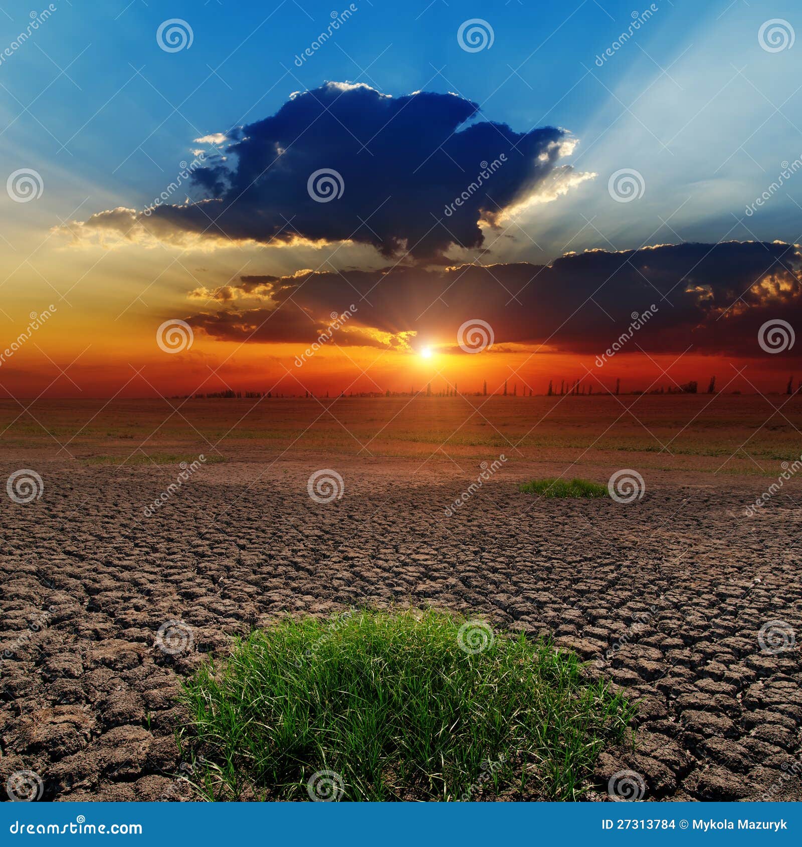 Sunset over barren earth stock photo. Image of scenic - 27313784