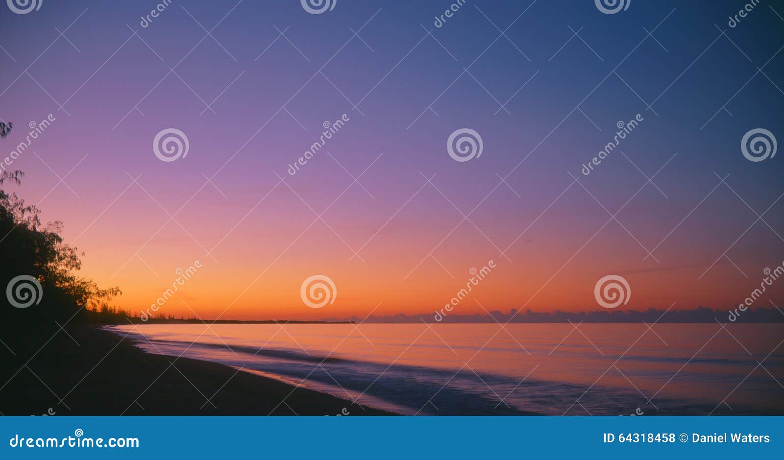 Sunset over the beach stock photo. Image of clear, beach - 64318458