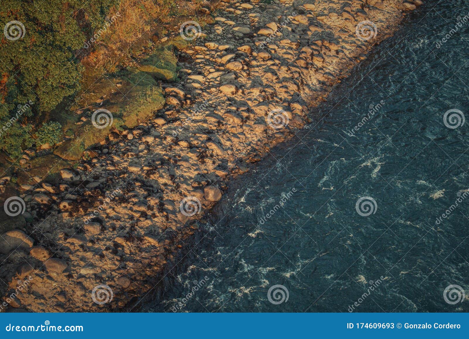 Sunset in bio bio river stock image. Image of sunset - 174609693